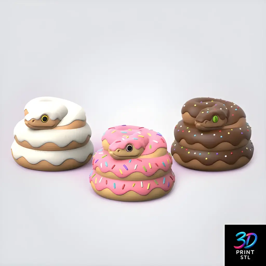 Download Donut Snake | STL for 3D Printers