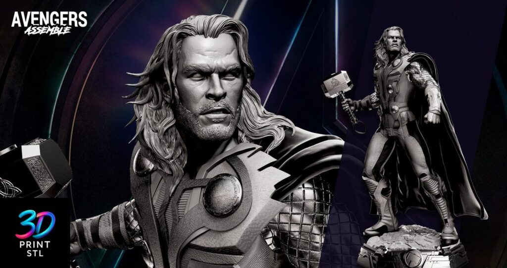 Download Thor Marvel Avengers | 3D Print File | STL
